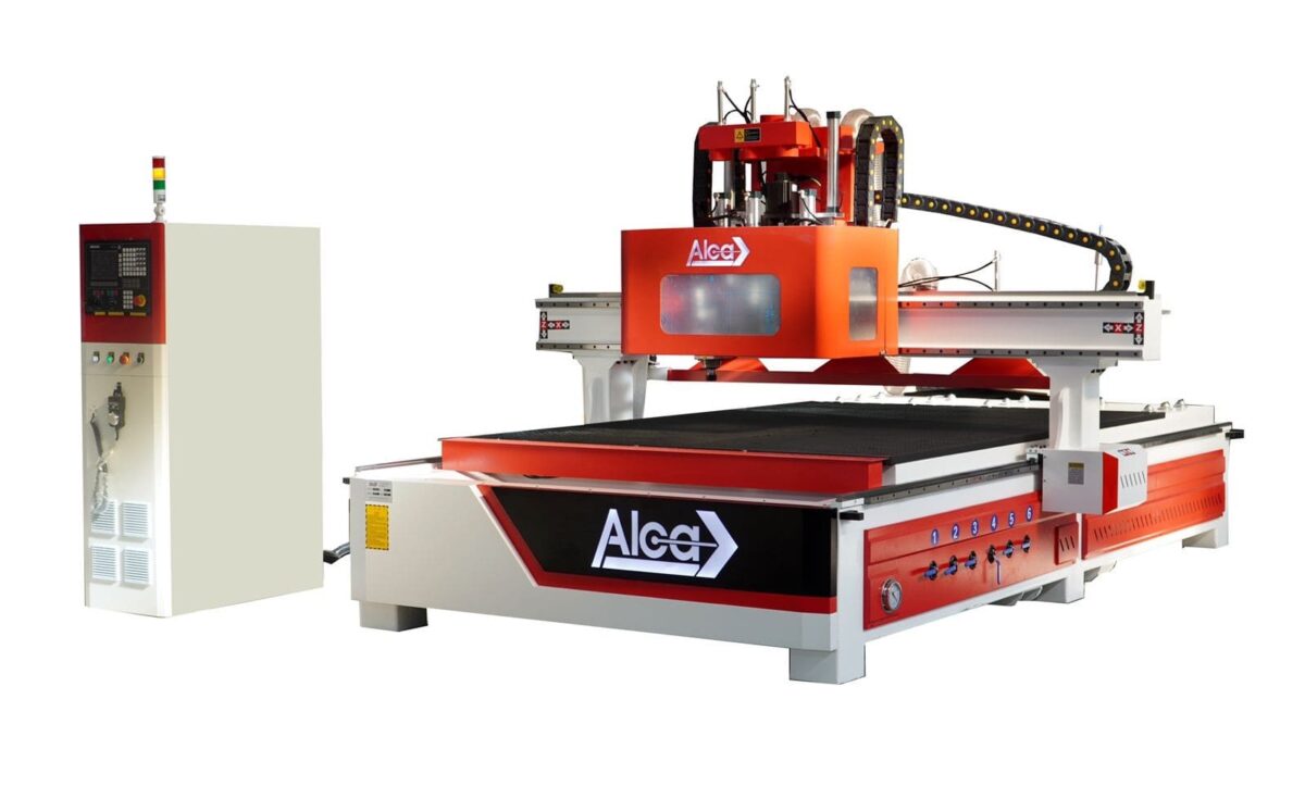 Centro de Trabalho Router CNC AL-2030-3S, 02 Spindles + Magazine de ...