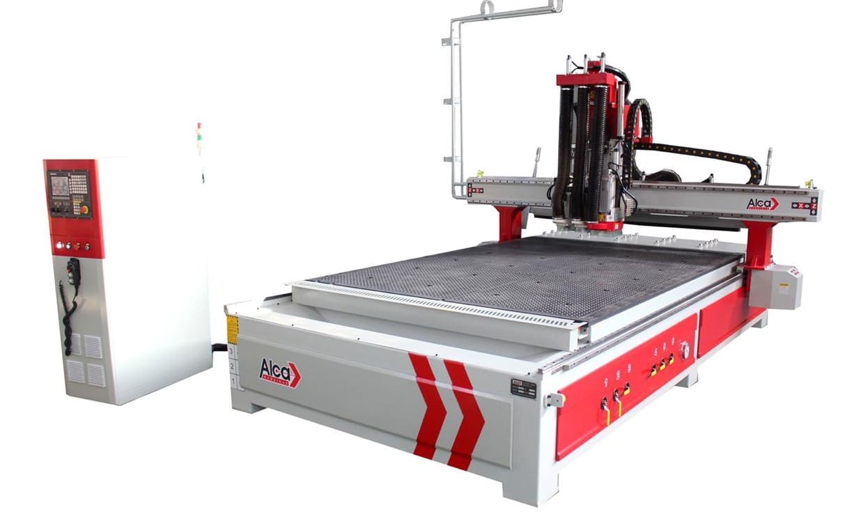 Centro de Trabalho Router CNC AL-2030-3S, 02 Spindles + Magazine de ...